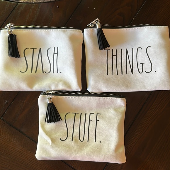 Rae Dunn | Bags | Rae Dunn Things Stuff Stash Bags | Poshmark